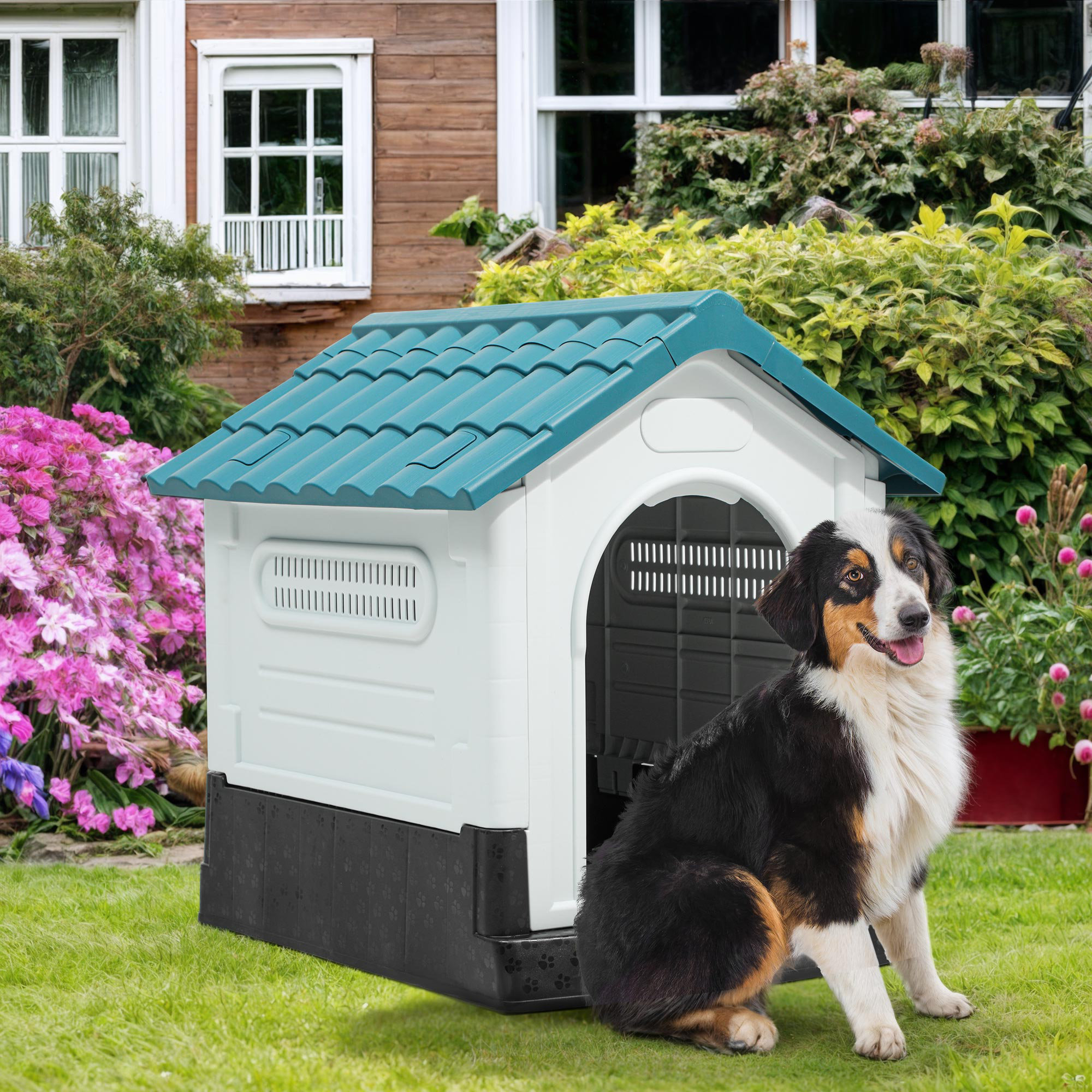 Tucker Murphy Pet™ Foldable Plastic Dog House with Skylight and ...