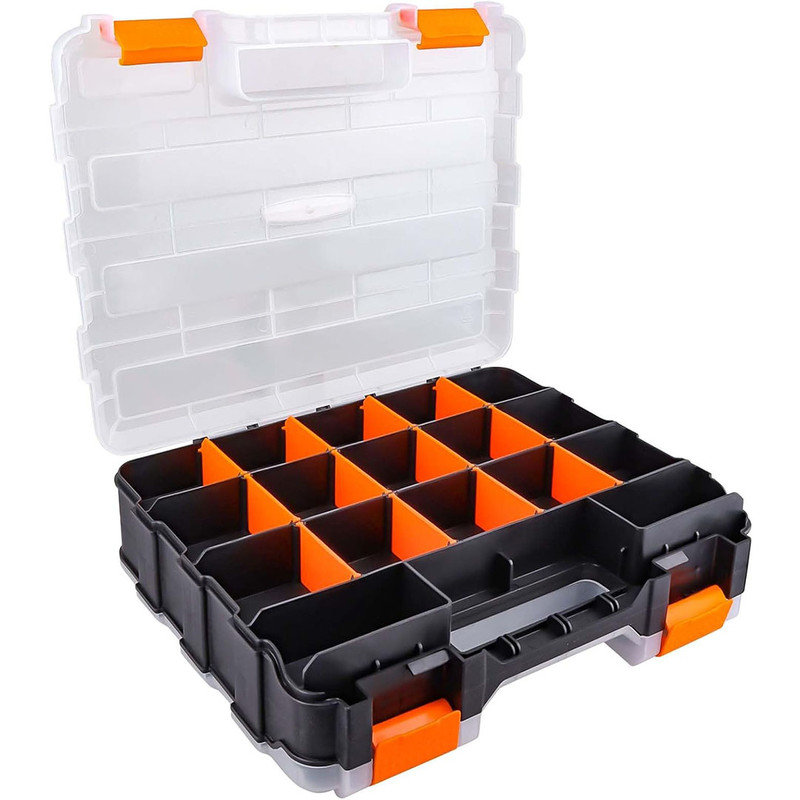 Rebrilliant Adjustable Hardware Organizer Box, Removable Dividers ...