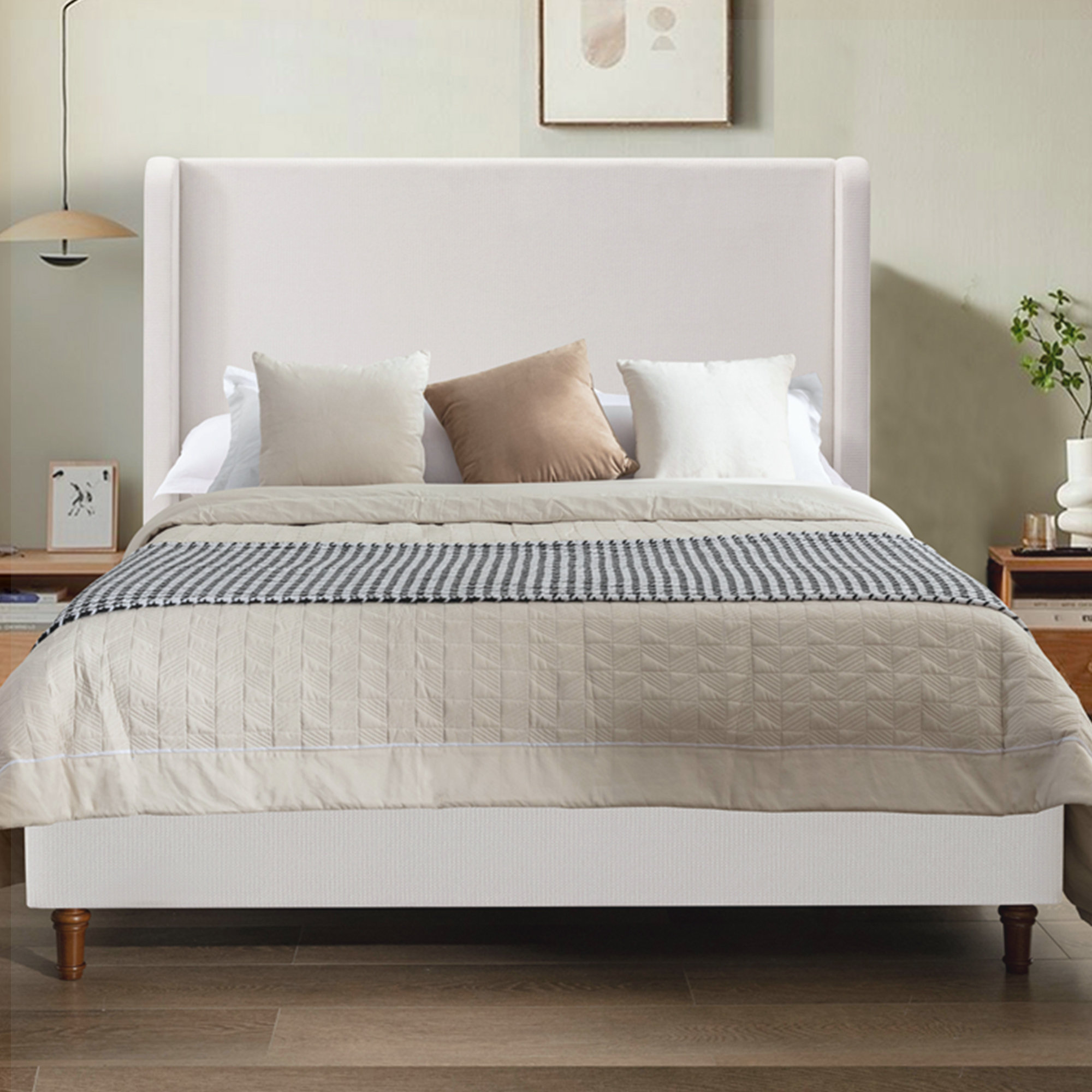 Charlton Home® Samson Upholstered Bed Frame | Wayfair