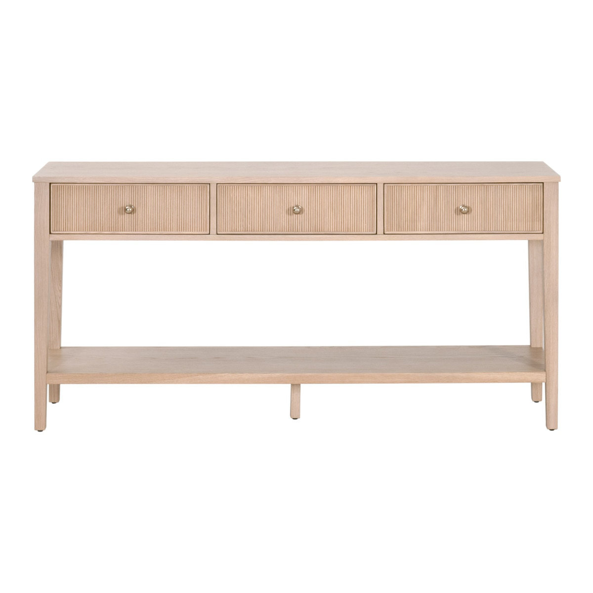 LOOMLAN Highland Wooden 3-Drawer Rectangular Console Table | Wayfair