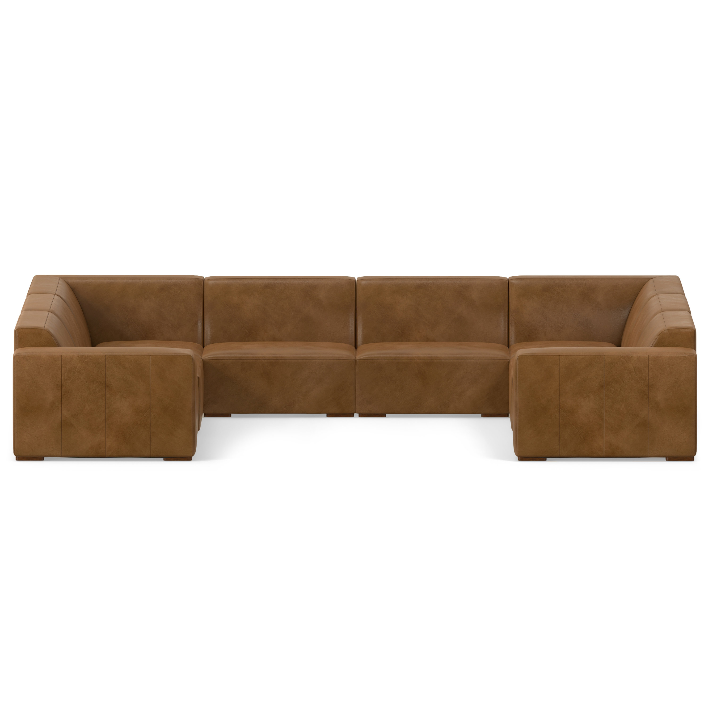 AllModern Rex Large U-Shaped Sectional Sofa, Large Genuine Leather ...