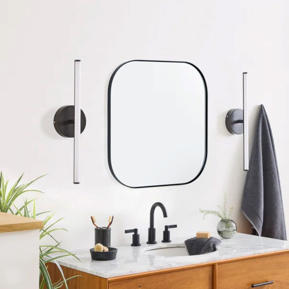Ebern Designs Imar Metal Square Mirror | Wayfair