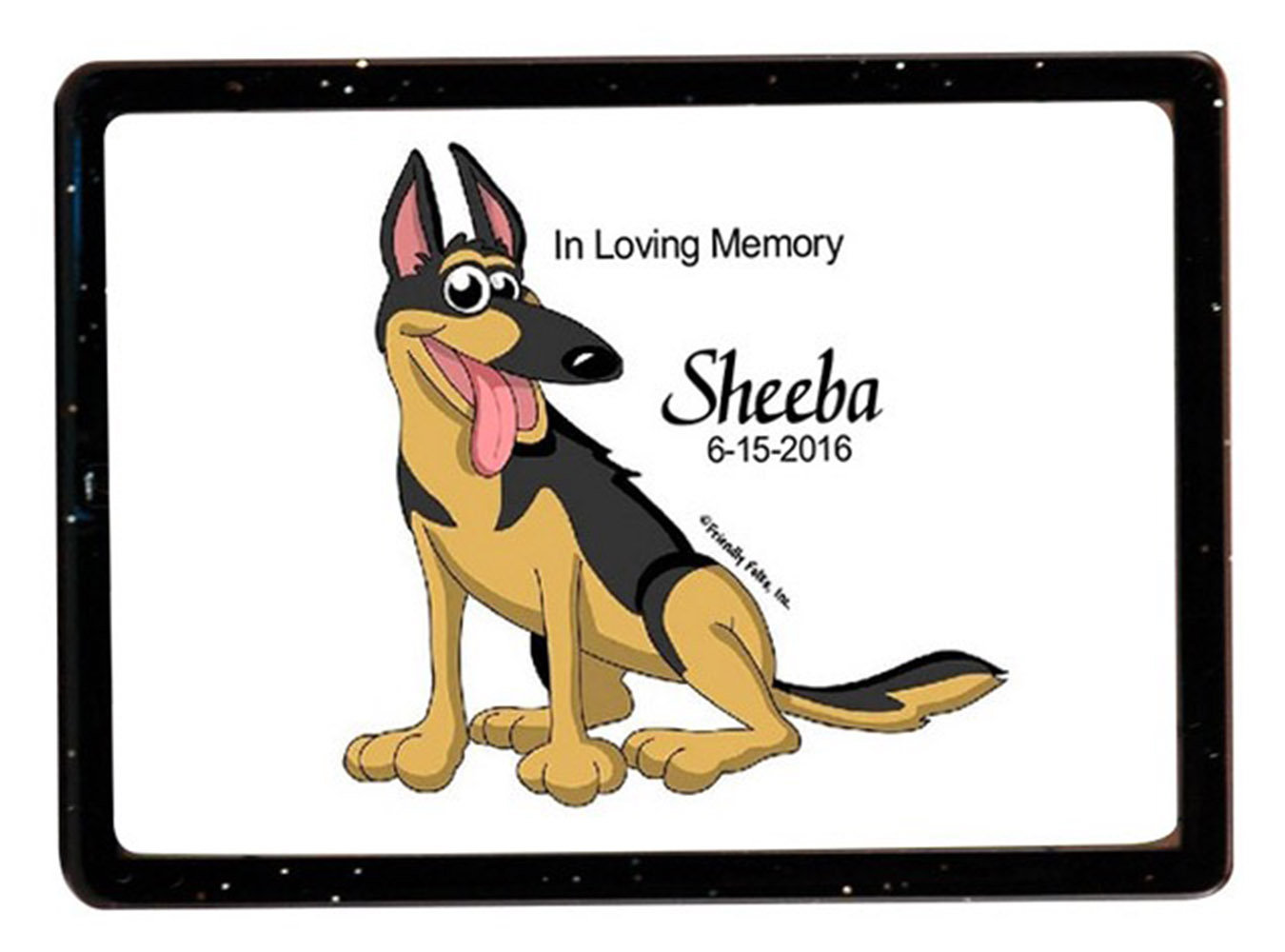 Printed Perfection Personalized German Shepherd Acrylic Magnet - Great ...