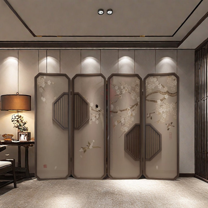 Sleek Surface Designs Creative Bird-Flower Screen | Wayfair