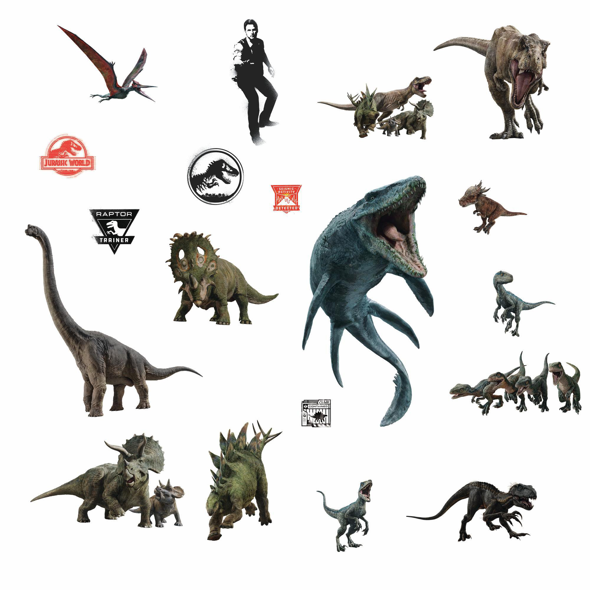 Room Mates Jurassic World Fallen Kingdom Peel And Stick Wall Decals By Roommates And Reviews Wayfair