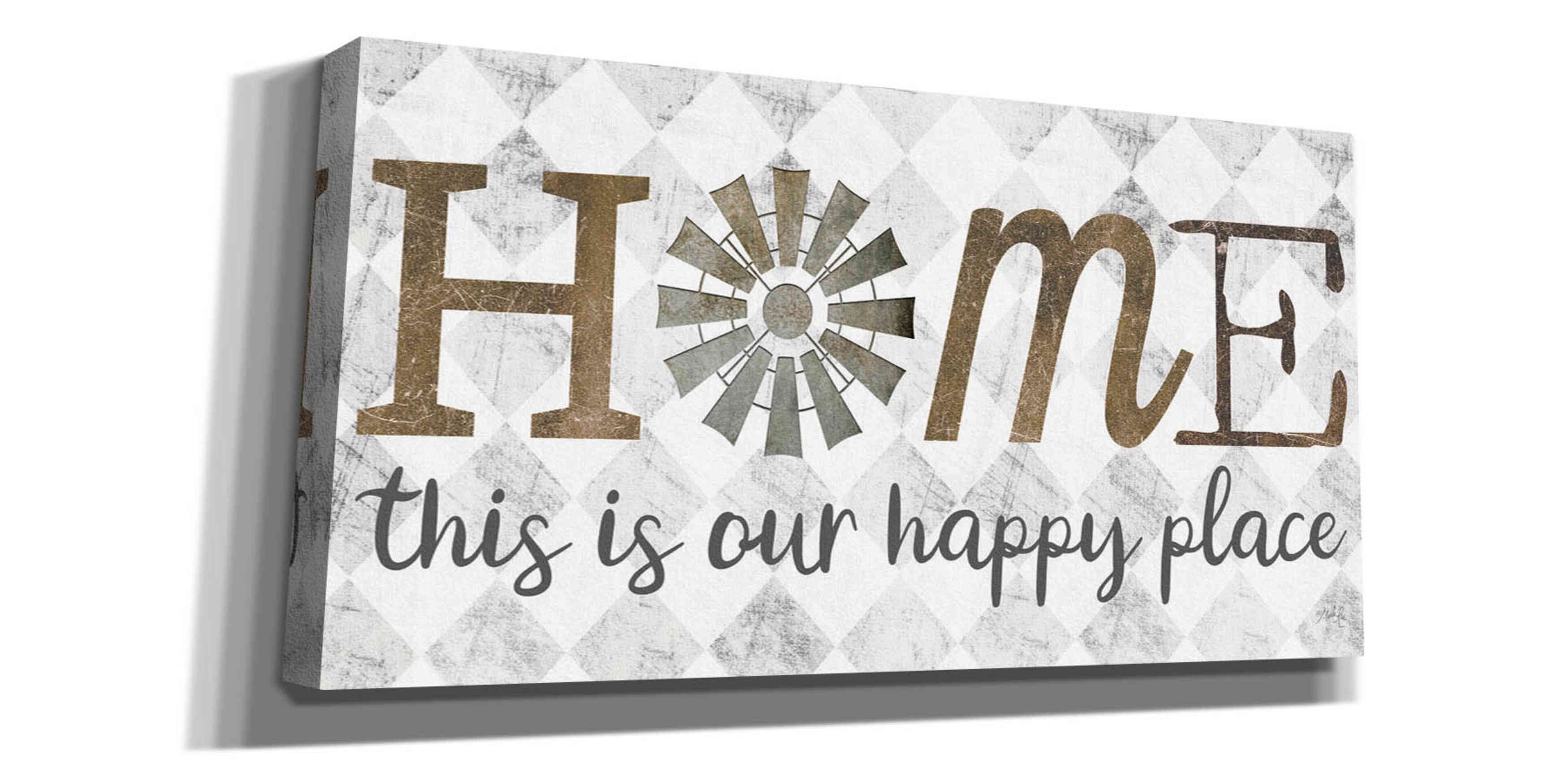 Trinx Home - This Is Our Happy Place by Marla Rae - Wrapped Canvas ...