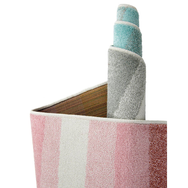 Unique Loom Striped Machine Woven Polyethylene Plastic Rug & Reviews ...