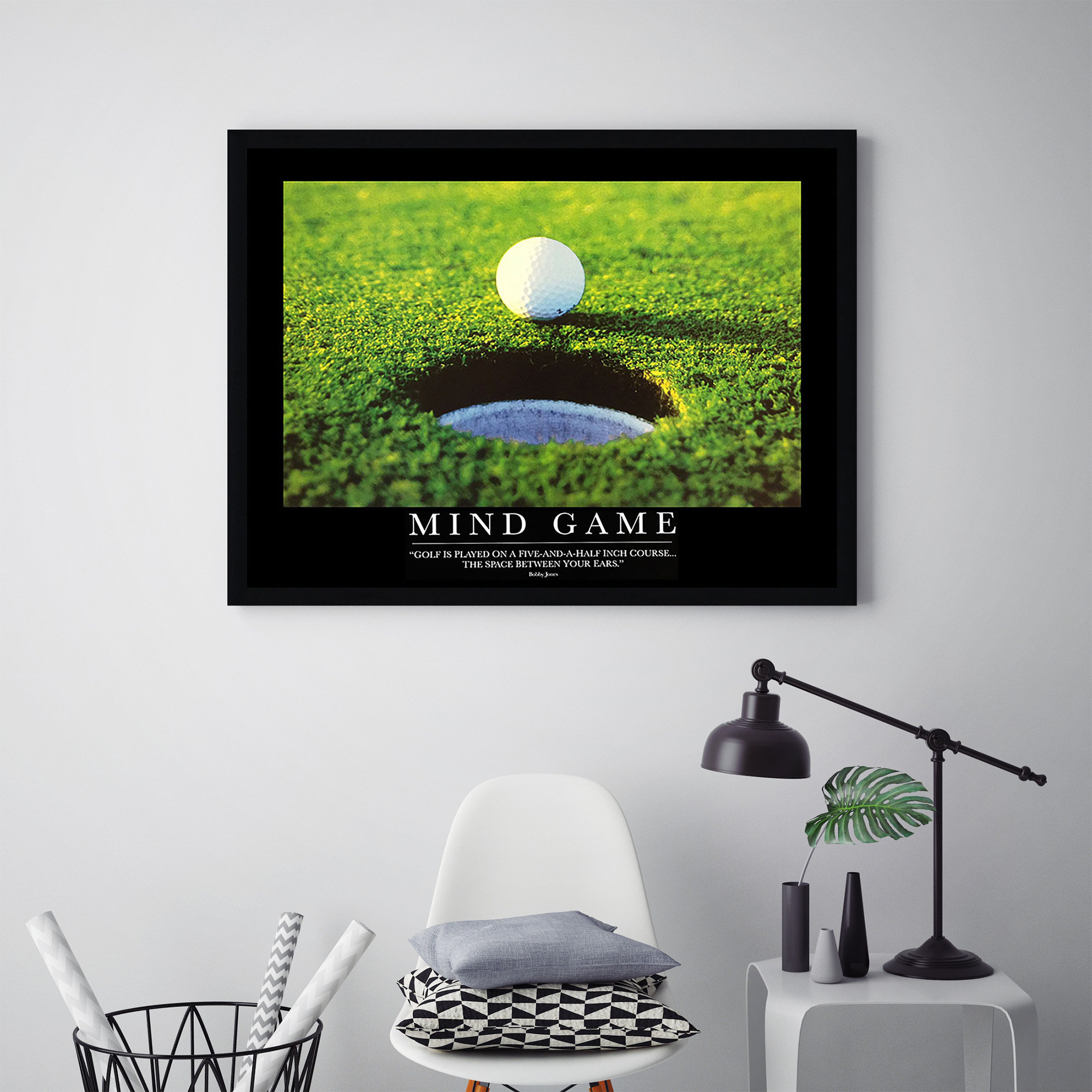 Red Barrel Studio 'Mind Game Golf' Framed Graphic Art Print - Wayfair ...