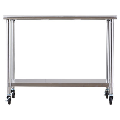 Rebrilliant Metal Prep Table & Reviews | Wayfair
