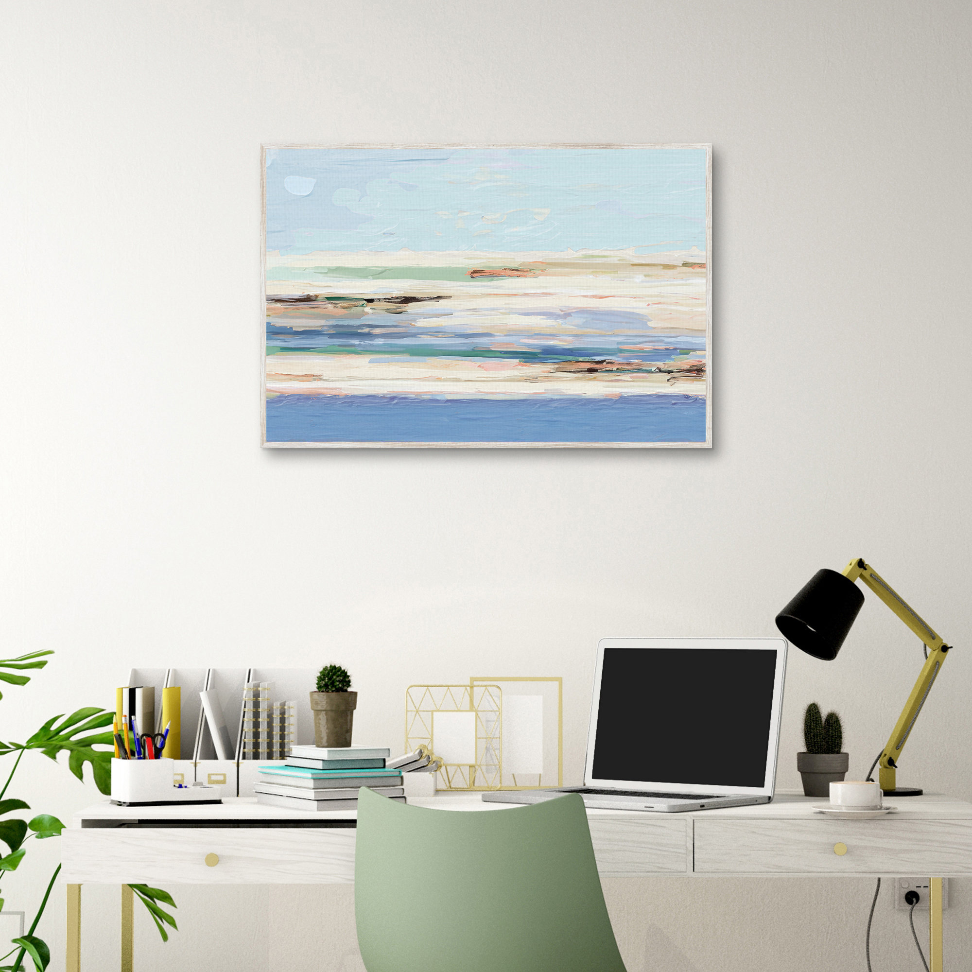 Dovecove Coastal Strata By Willowbrook Fine Art Framed Wall Art | Wayfair