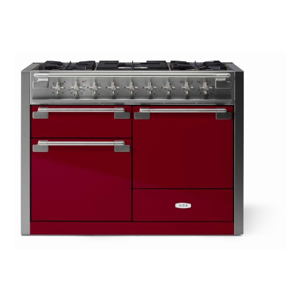 AGA Elise 48" 6 Cubic Feet Dual Fuel Freestanding Convection Range ...