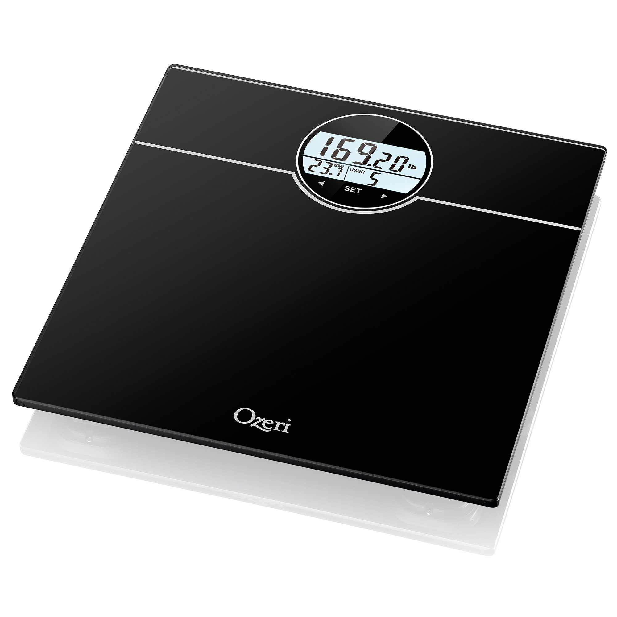 Ozeri WeightMaster 440 lbs Body Weight Scale with BMI, BMR and 50 gram ...