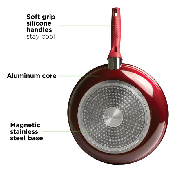 Ecolution 8 - Piece Non-Stick Ceramic Cookware Set & Reviews | Wayfair