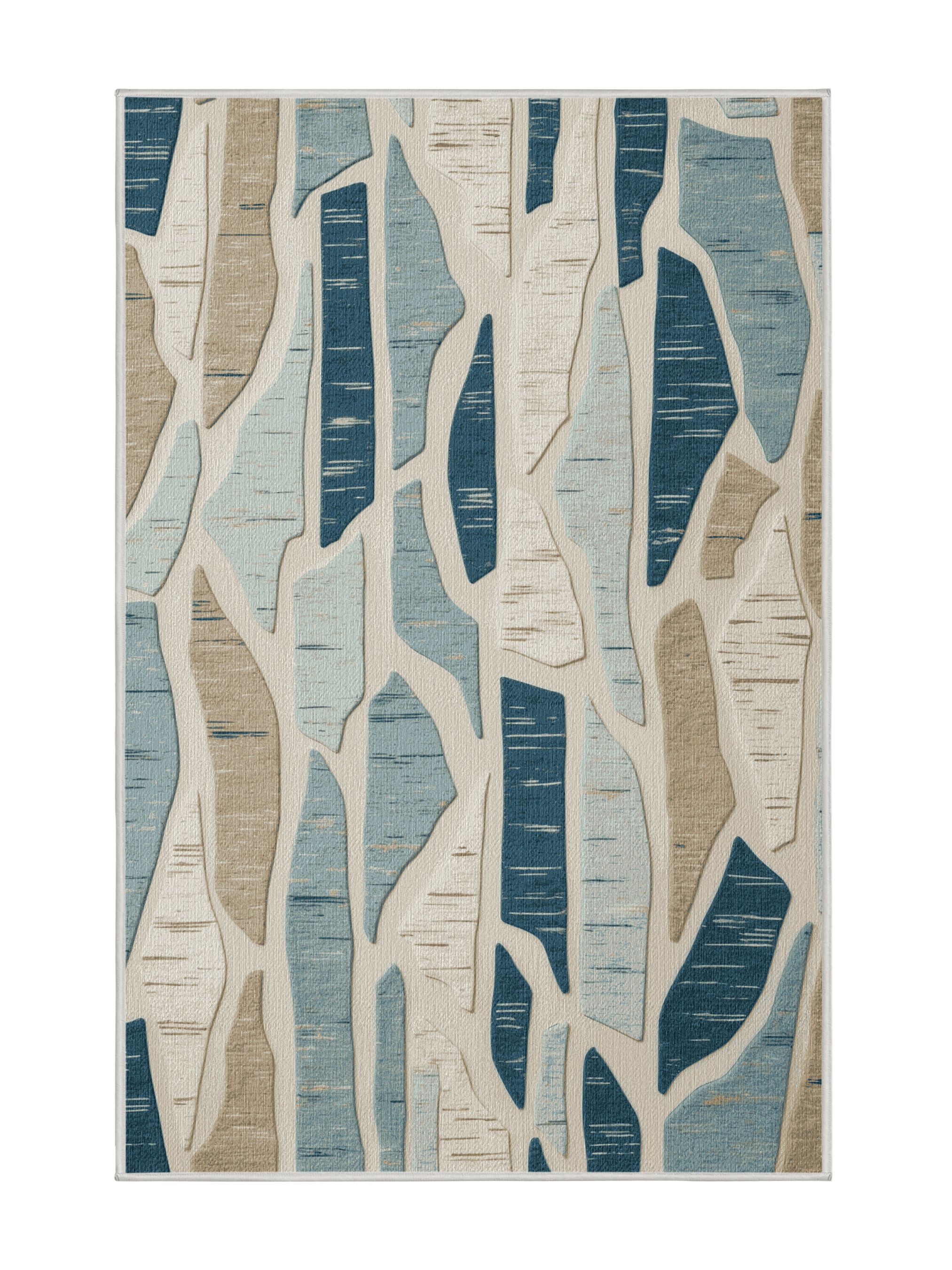 Dakota Fields Washable Coastal Fragments Coastal Area Rug | Wayfair
