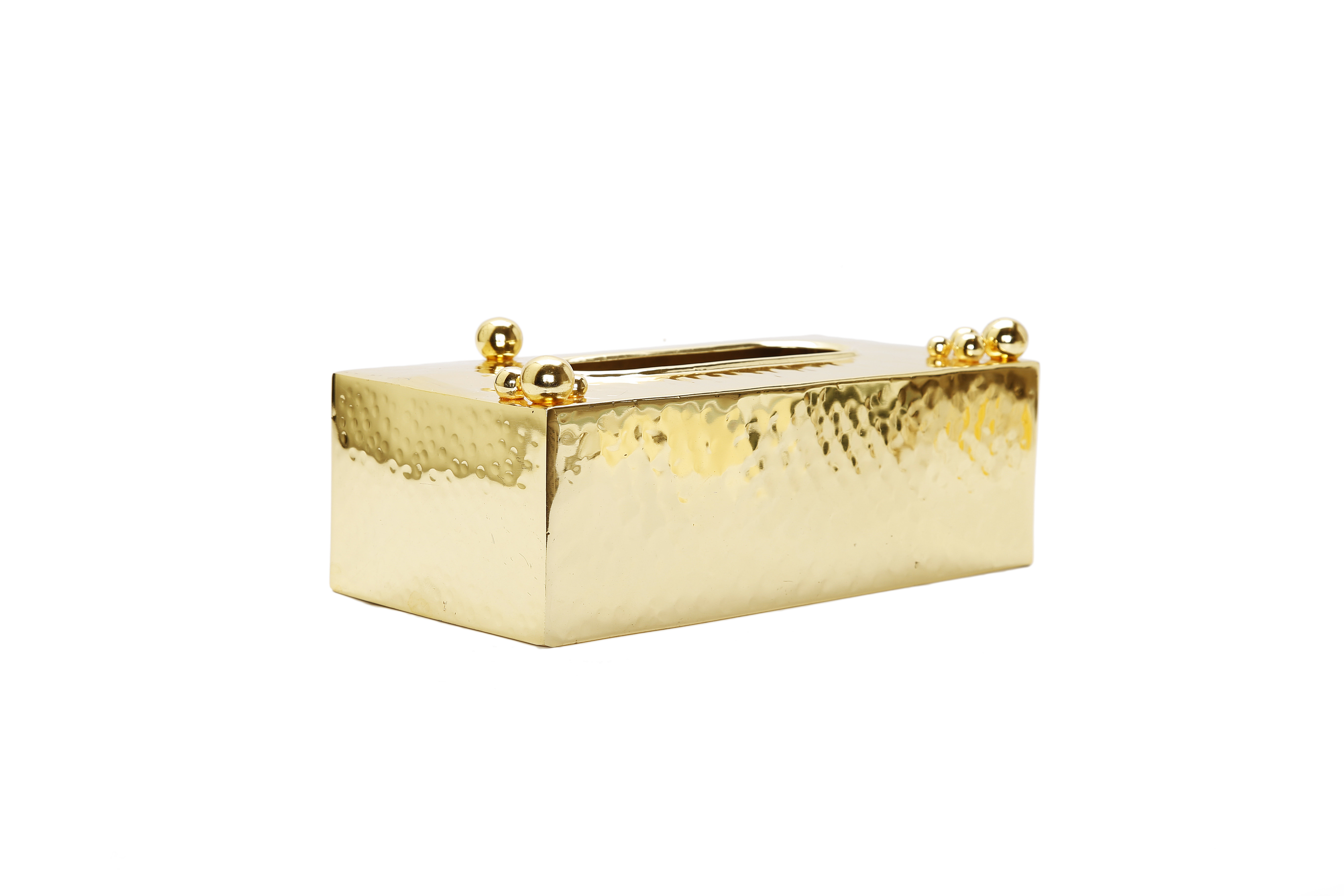 Mercer41 Gold Hammered Tissue Box With Ball Design - Wayfair Canada