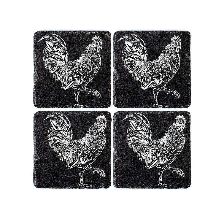 Selbrae House Square 4 Piece Coaster Set | Wayfair.co.uk