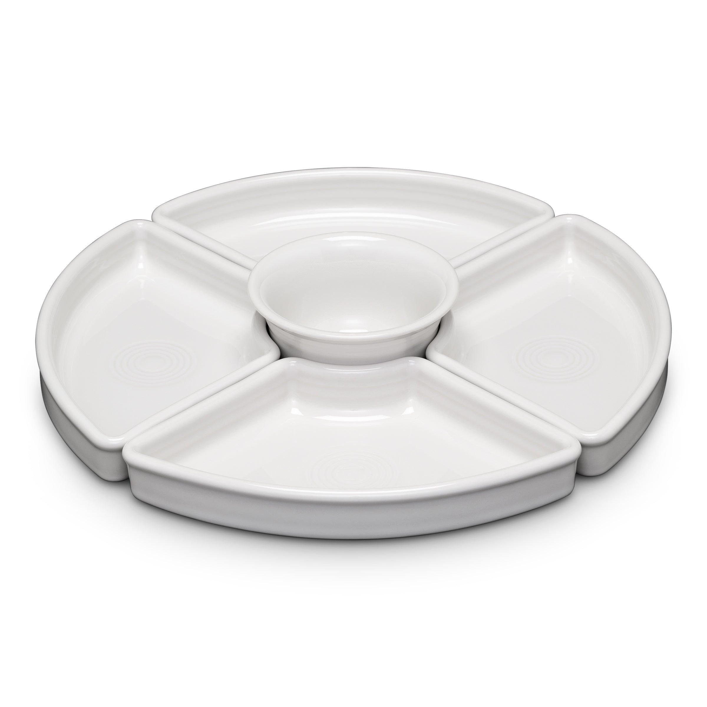 Fiesta White 5-Piece Entertaining Set 8 1/5 Inch | Wayfair