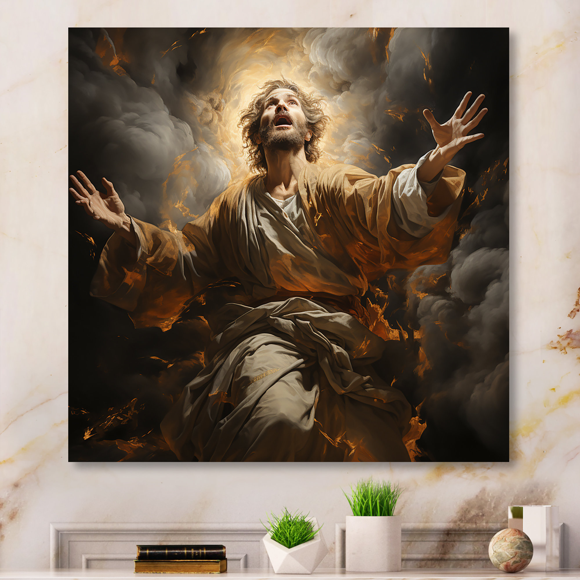 Charlton Home® Religious Sacred Resurrection - Christianity Metal Wall ...