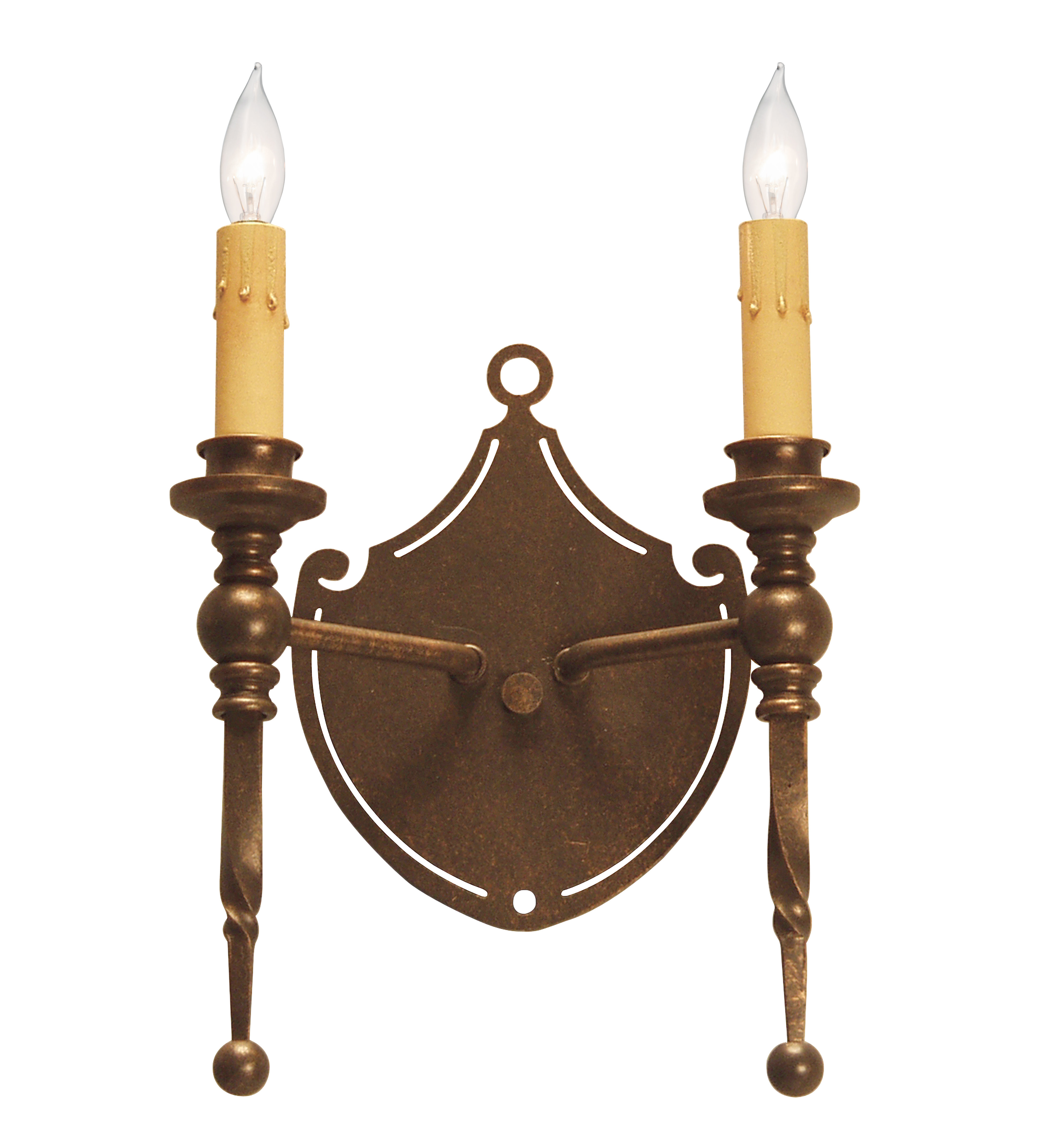 Meyda Lighting Malta Crest 2 - Light Candle Wall Light | Perigold