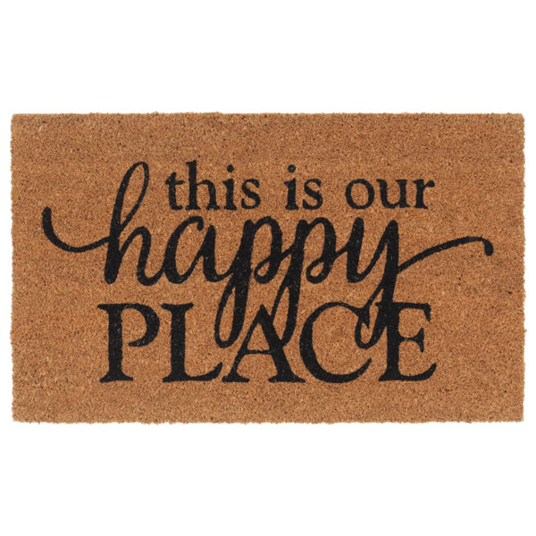Happy Larry Krantz Non-Slip Indoor/Outdoor Door Mat | Wayfair.co.uk