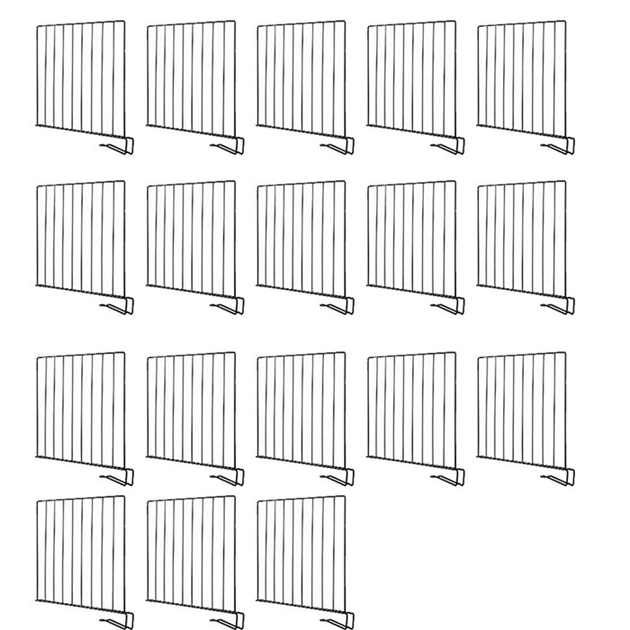 Rebrilliant Hinklin Shelf Dividers Vertical Closet Organizers Coated ...