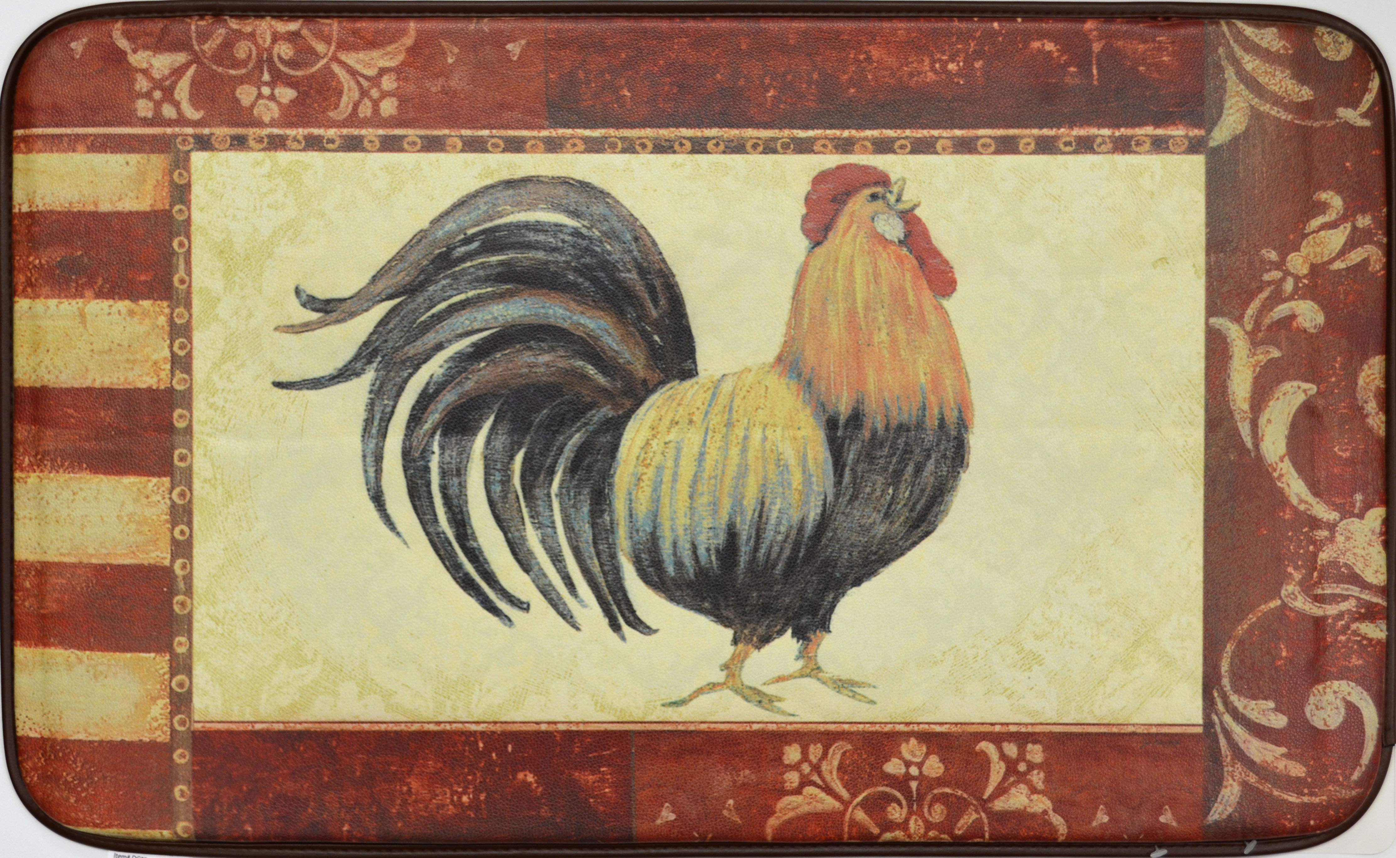 August Grove® Greg Oversized Rooster Kitchen Mat & Reviews | Wayfair