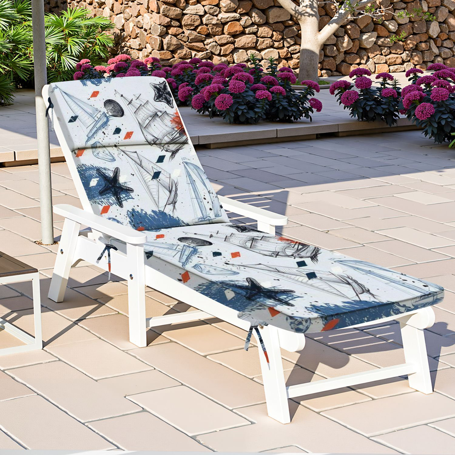 Longshore Tides Outdoor Indoor 3'' Lounge Patio Cushion seamless hand ...