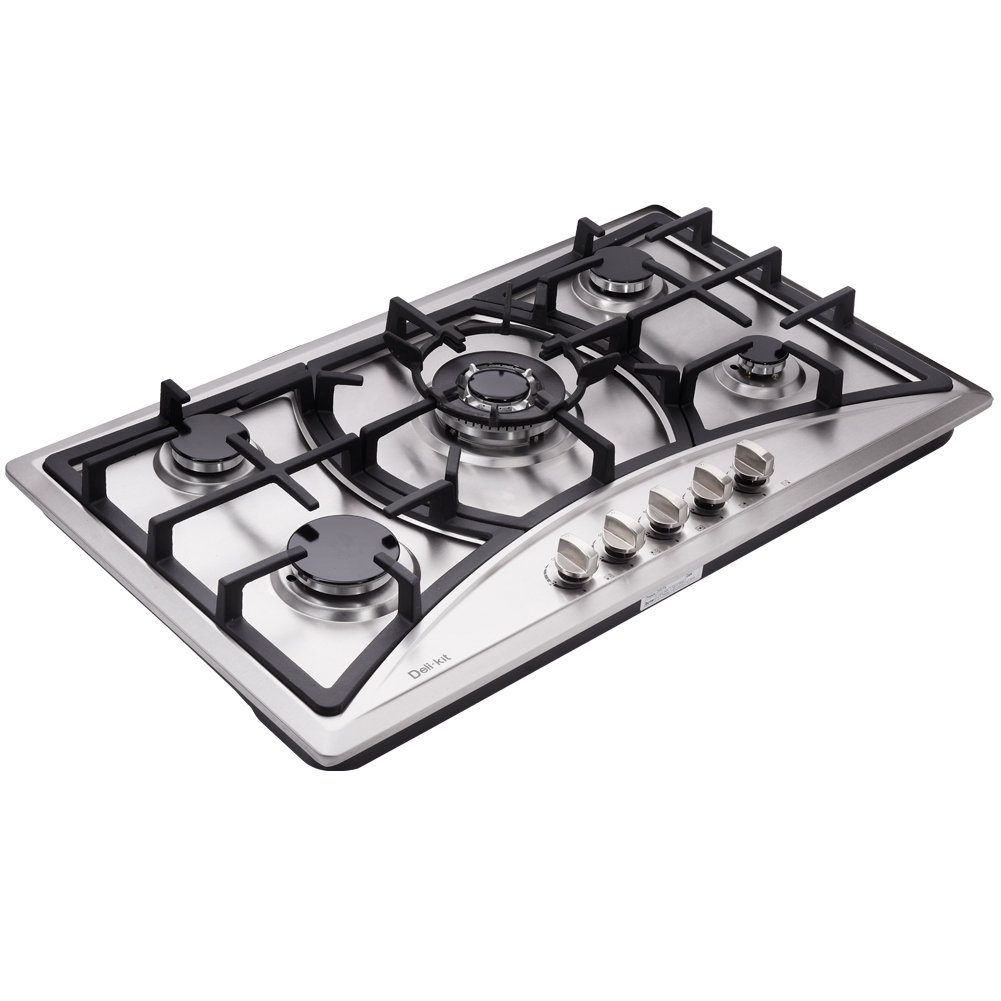 Deli-kit 34" Natural Gas Cooktop with 5 Burners - Wayfair Canada