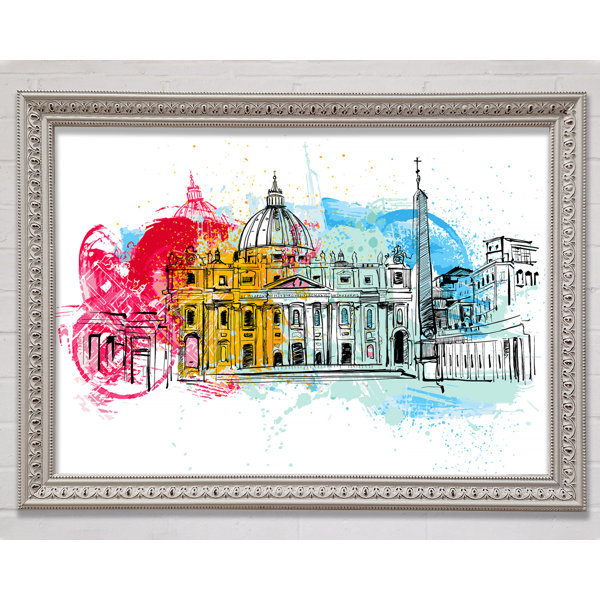 Bright Star St Peters Bacilica Splash - Single Picture Frame Art Prints ...
