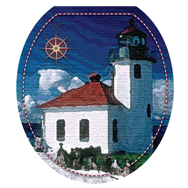 Toilet Tattoos Lighthouse Toilet Seat Decal – Nautical Toilet Tattoos ...