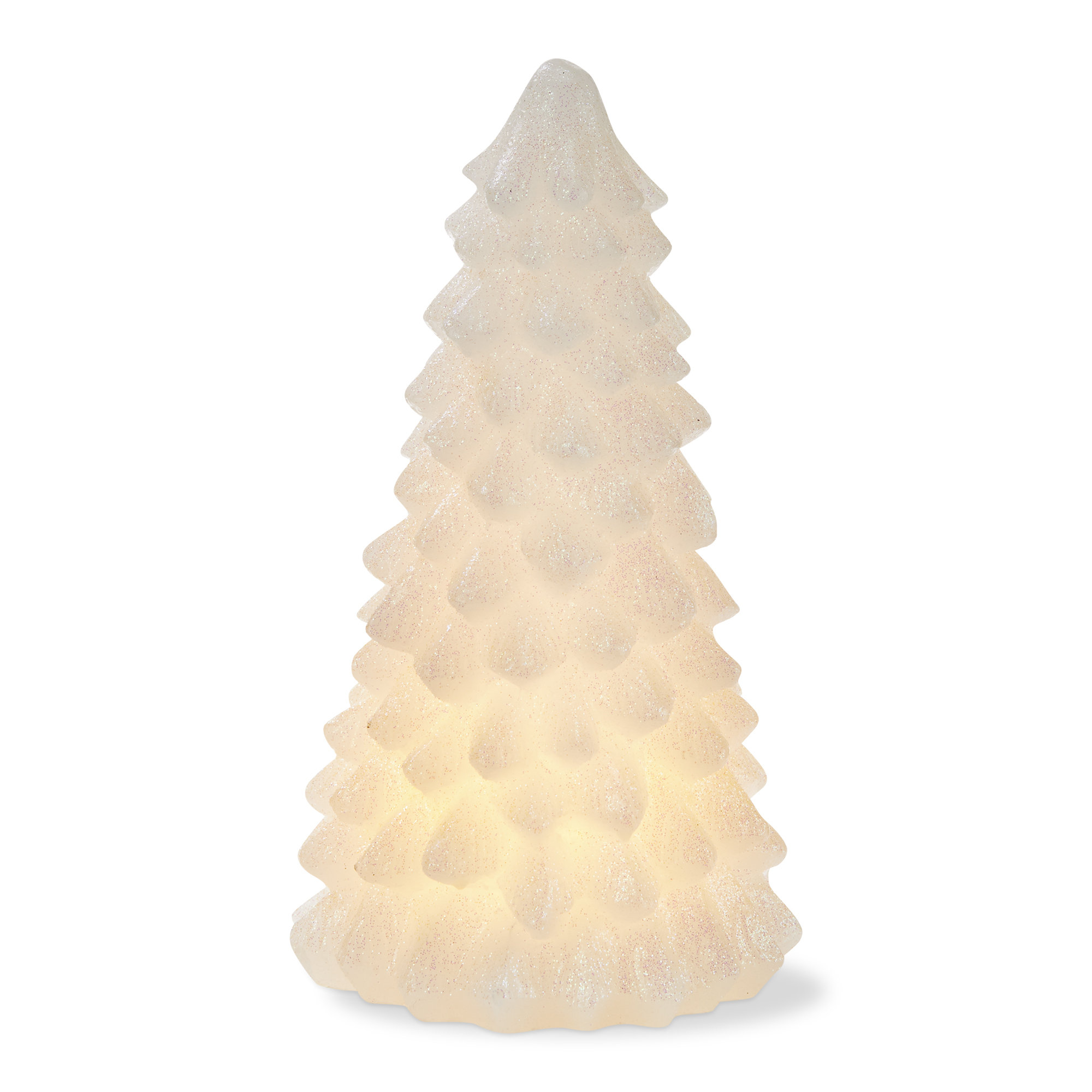 Ophelia & Co. Snowy Pine Tree Led Candle Large | Wayfair