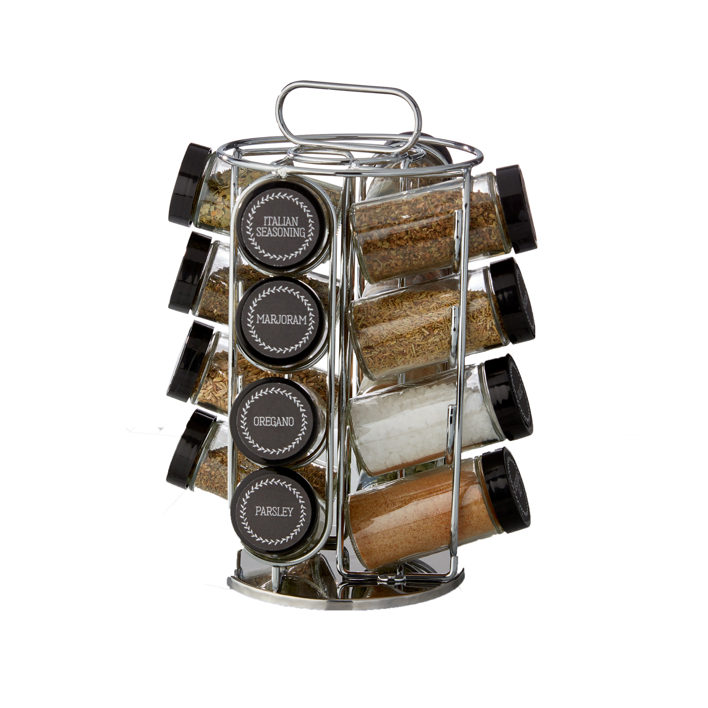 Kamenstein 16-Jar Revolving Wire Spice Rack | Wayfair