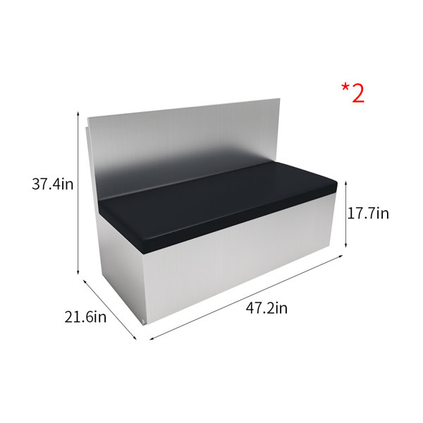 Canadian Linen Industrial Style Dessert Shop Restaurant Benches Faux ...