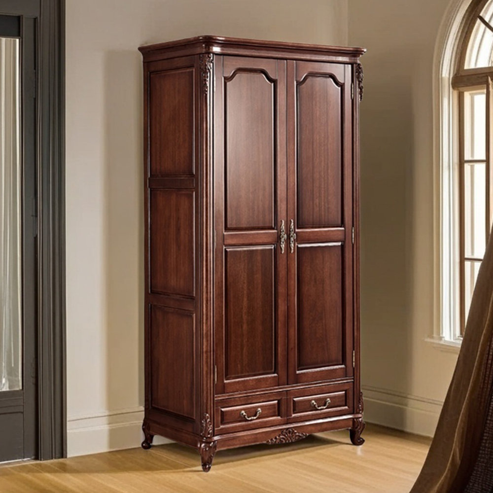 Parttlion American simple retro bedroom wardrobe | Wayfair