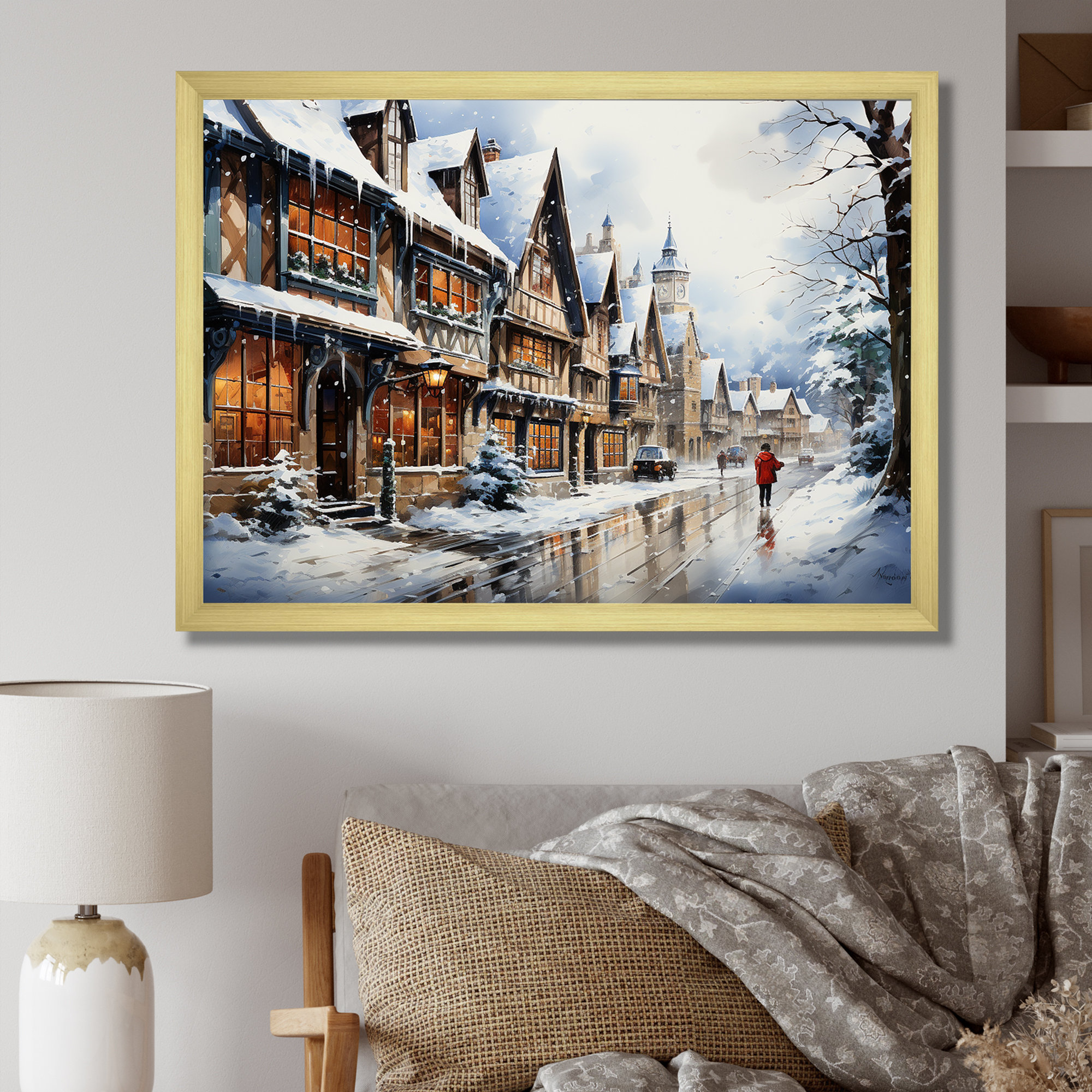 Red Barrel Studio® Winter In Germany City Landscape I - Winter ...