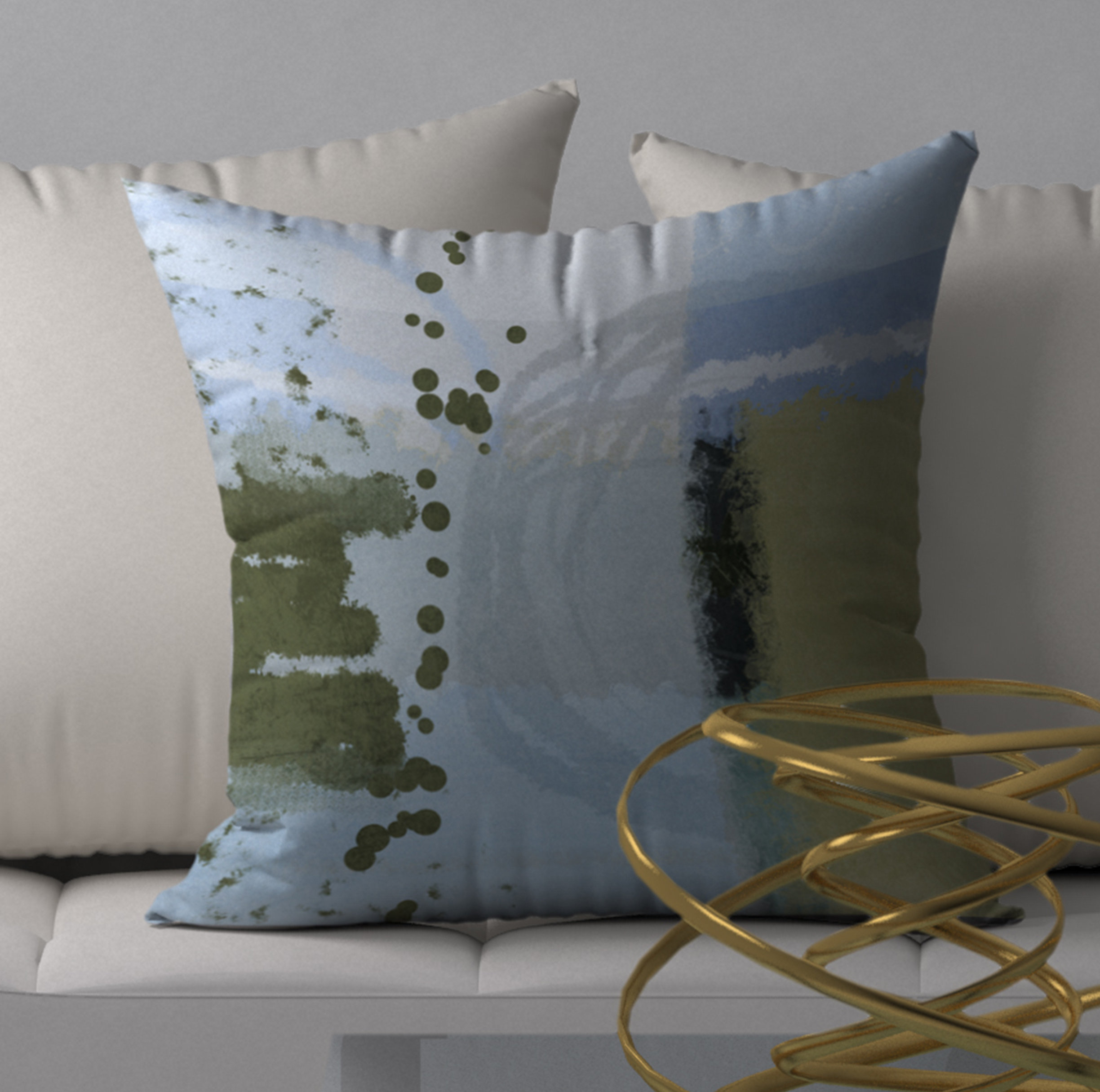 LeRoi Products Abstract Reversible Throw Pillow | Wayfair