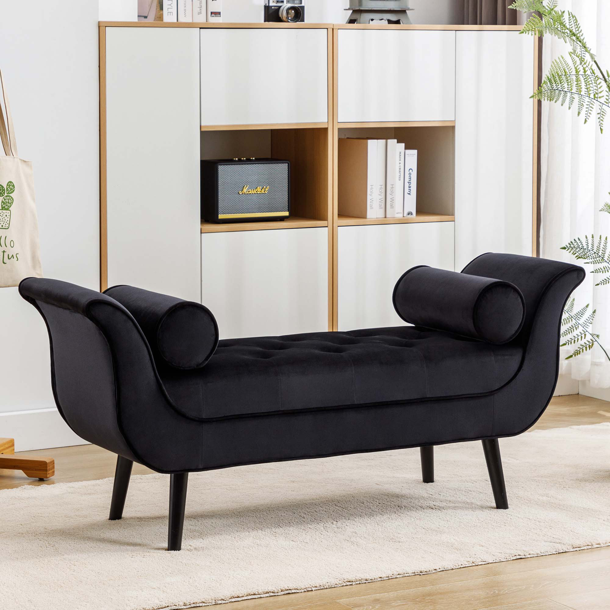 Mercer41 Velvet Upholstered Bench & Reviews | Wayfair