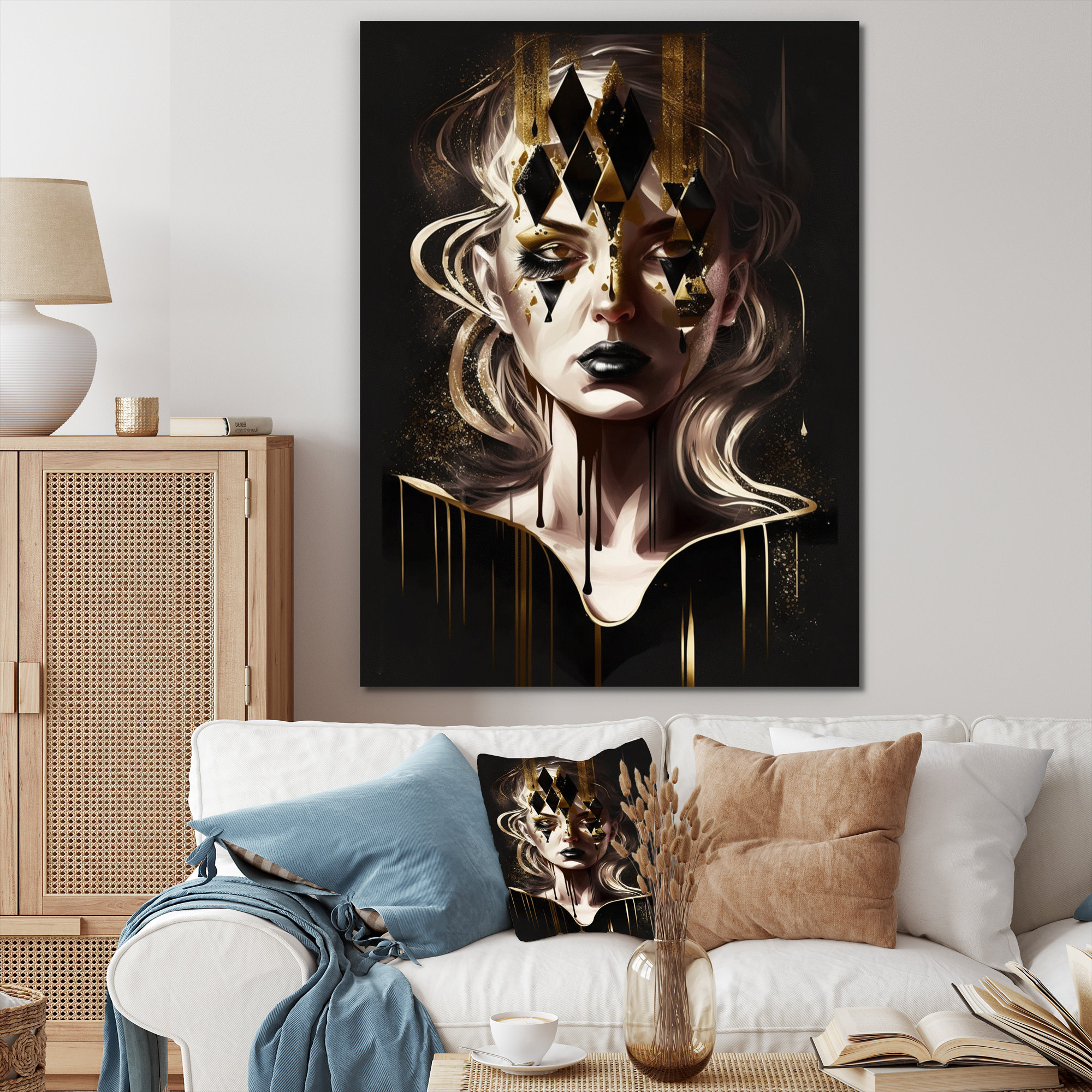 Mercer41 Shapes Of A Woman'S Being V - Modern Woman Canvas Print | Wayfair