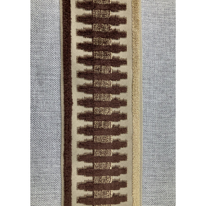 Rose Lace And Braid Woven Embroidery Velvet Fabric Tape 3.5" Width Trim ...