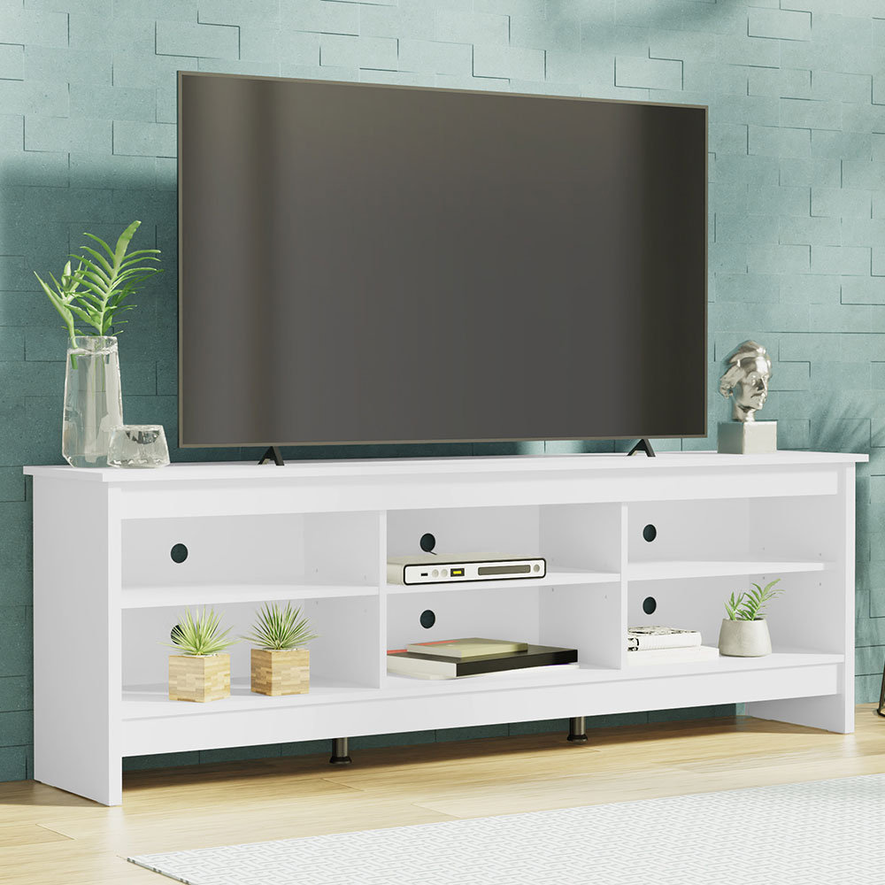 Ebern Designs Media Console TV Stand Entertainment Center with 6 ...