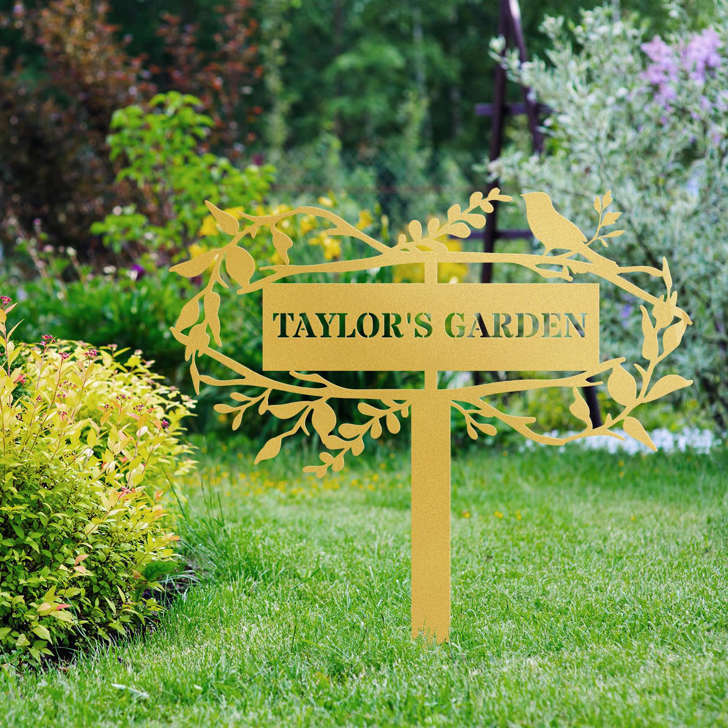 SIGNLEADER MAY31 Custom Metal Signs Metal Name Sign Metal Stake Art ...