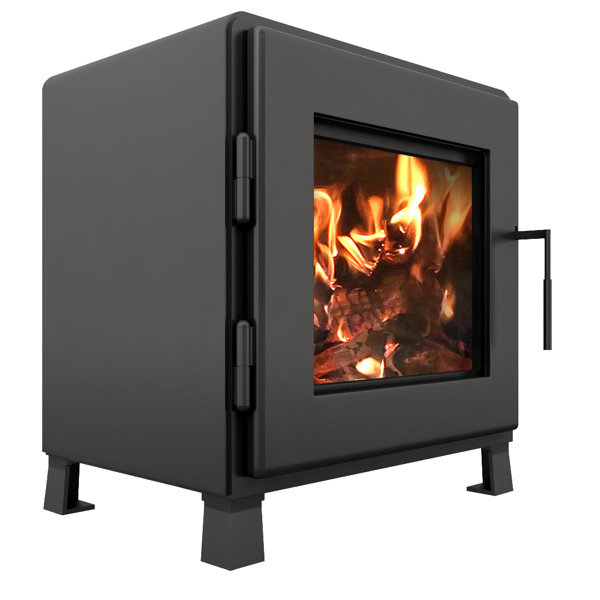 MF Fire Nova 1500 sq. ft. Direct Vent Wood Free Standing Stove | Wayfair