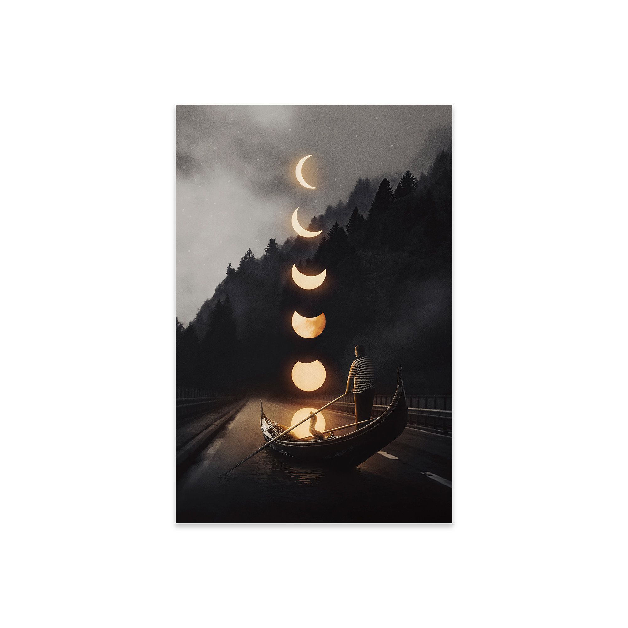 Millwood Pines Moon Ride 24 On Plastic / Acrylic by Enkel Dika Print ...