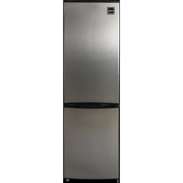 Hamilton Beach, 9 Cu. Ft. Bottom Mount Refrigerator, Platinum | Wayfair