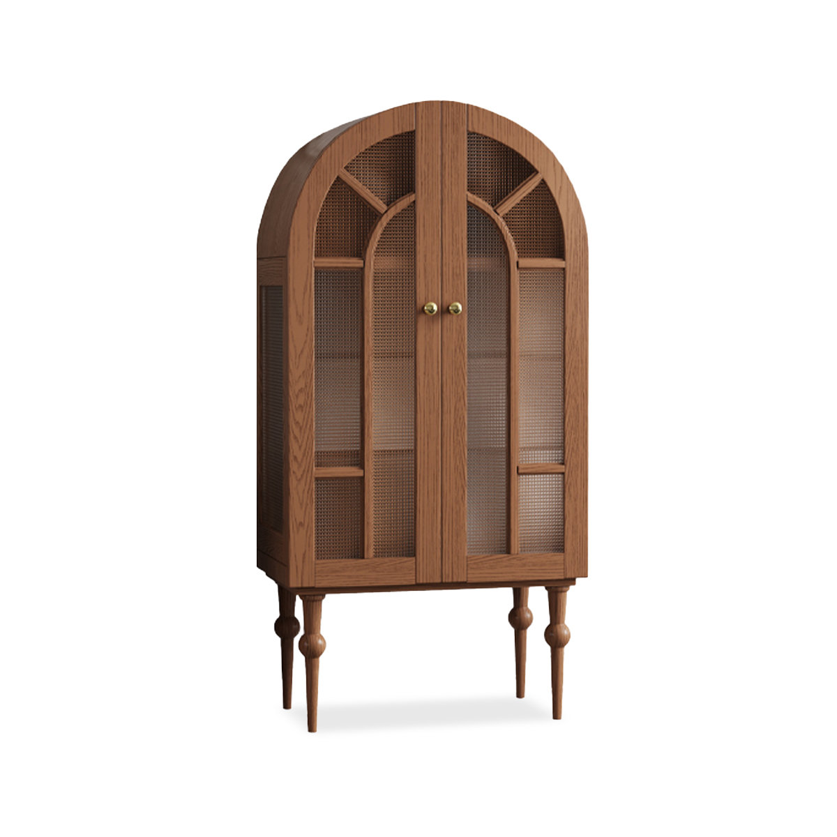 junming Reddish brown Solid wood Display Cases | Wayfair
