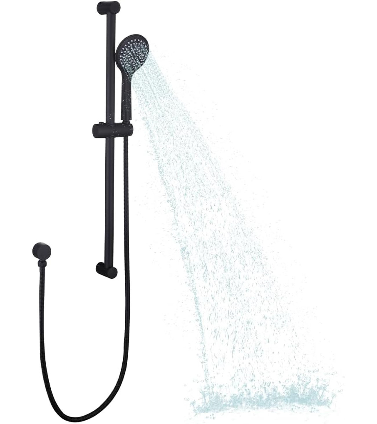SOLVUR Handheld Shower Head With Slide Bar Adjustable Shower Slide Bar ...