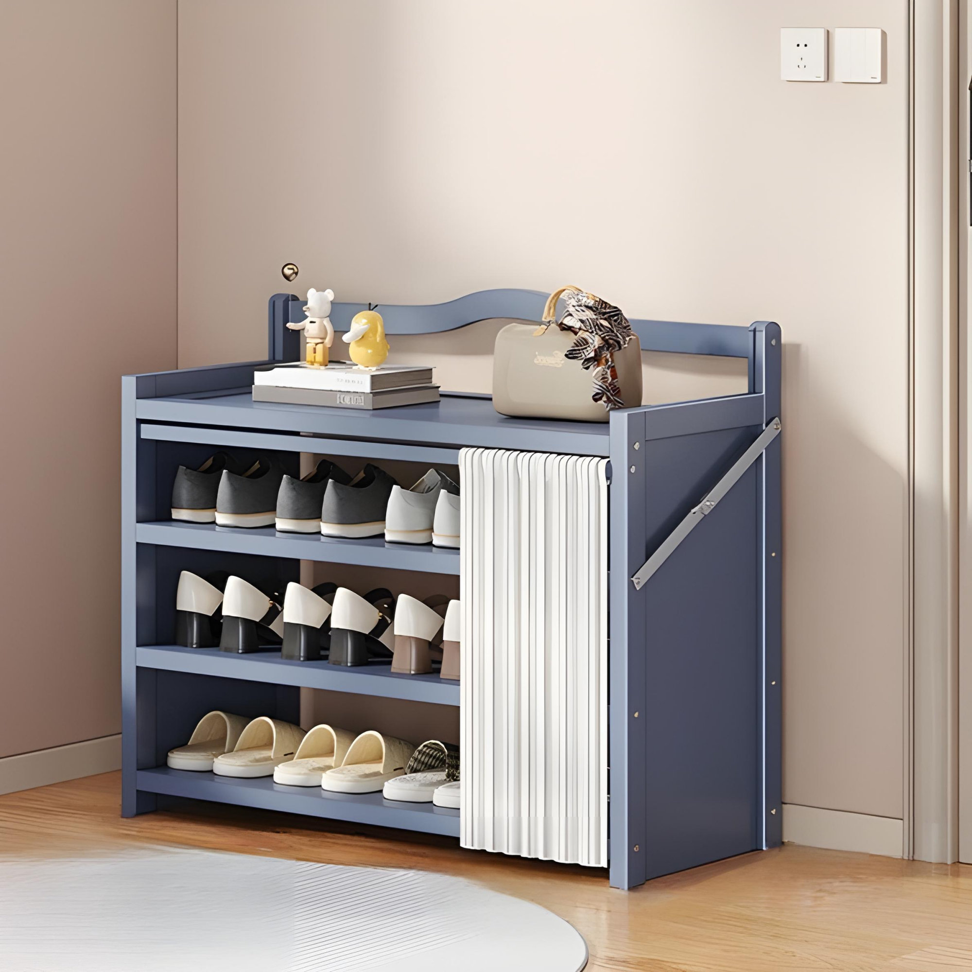 Red Barrel Studio® Installation Free Folding Bamboo Shoe Rack Multi ...