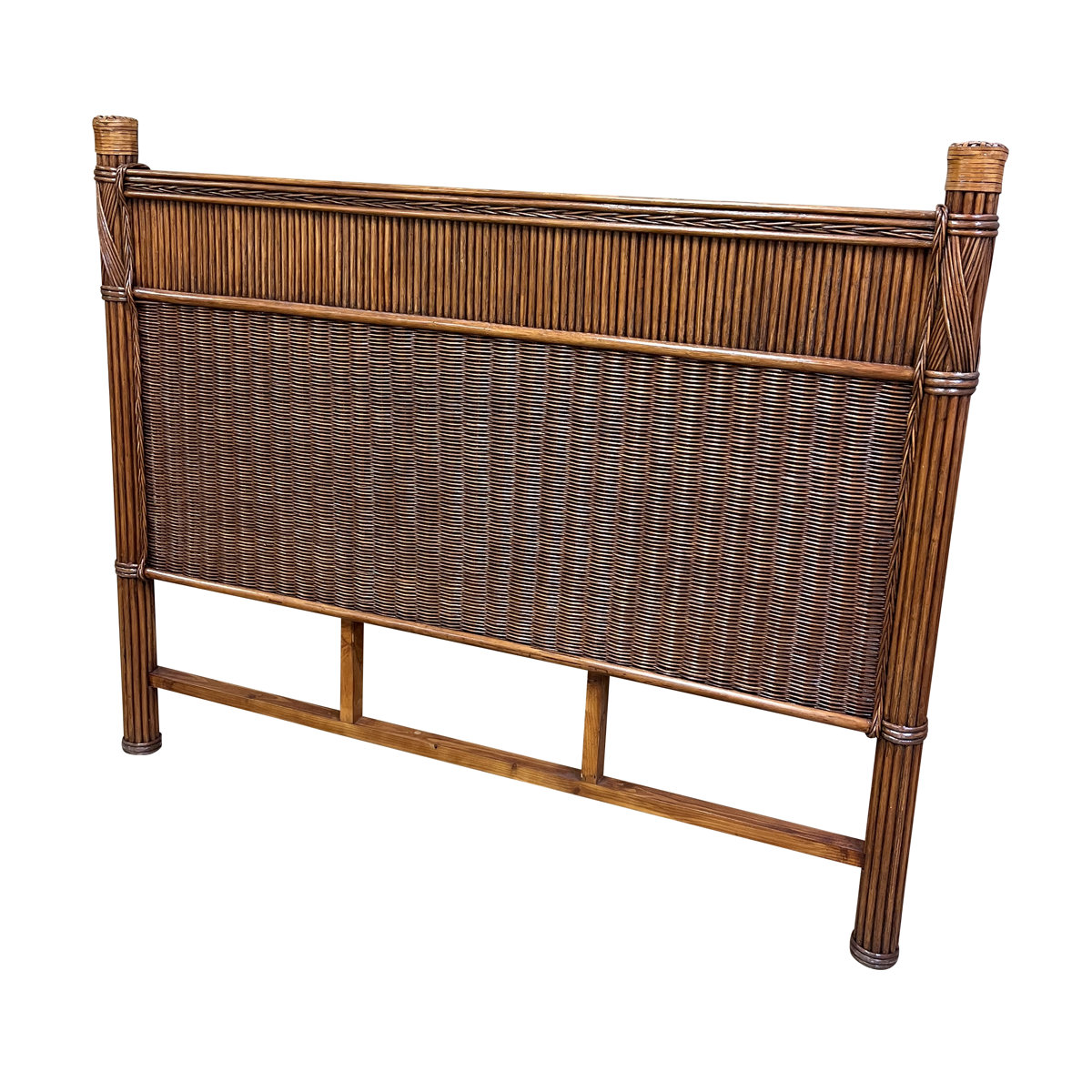 Bay Isle Home™ Woodlake Wicker/Rattan Panel Headboard & Reviews | Wayfair