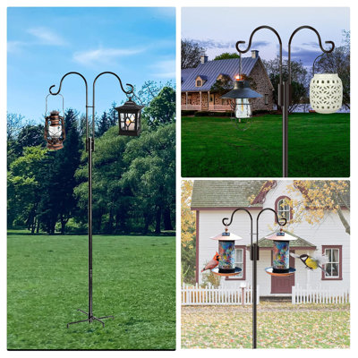 double shepherds hook with base