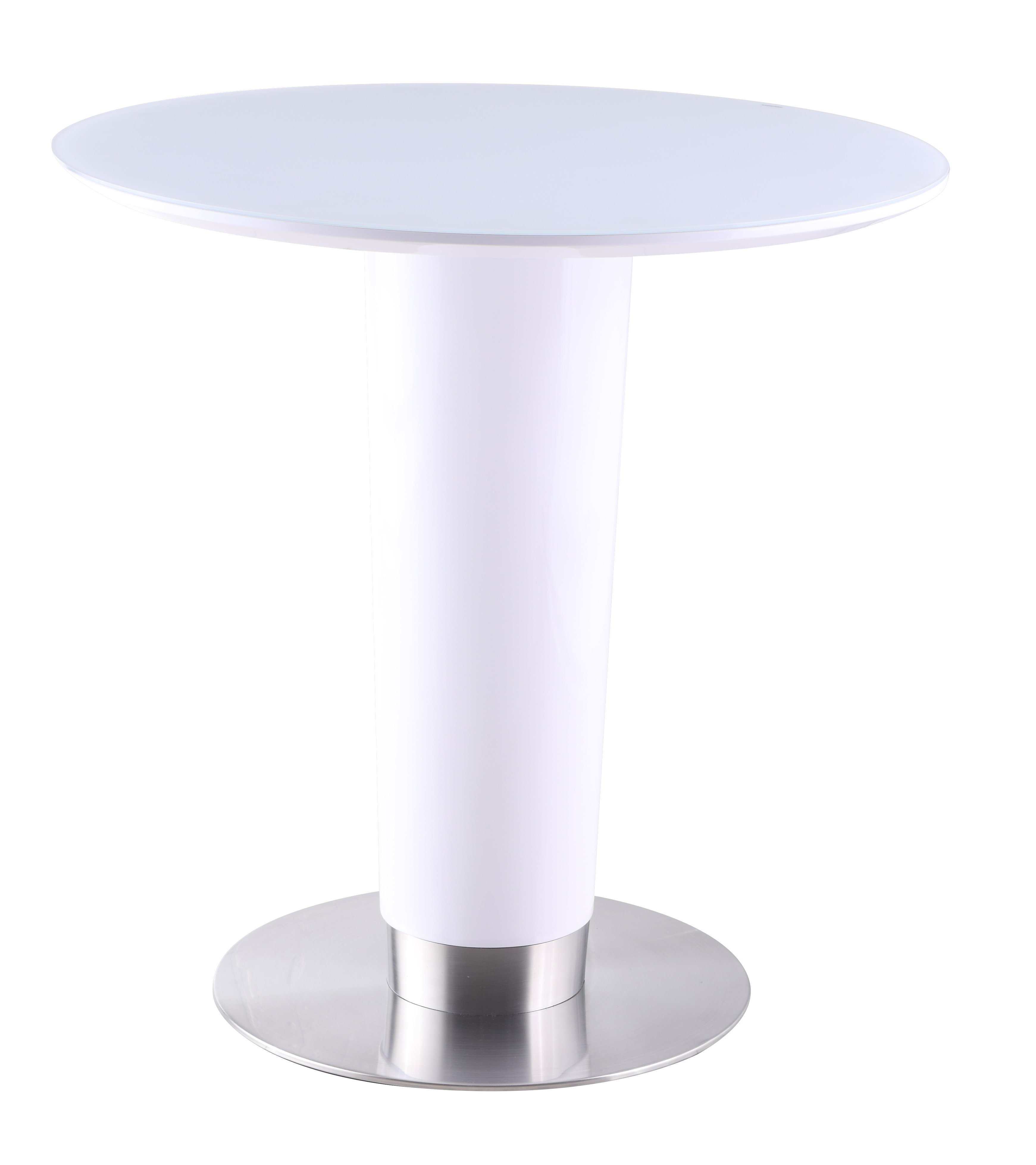 Orren Ellis Kaing Contemporary Round White Counter Table - Wayfair Canada